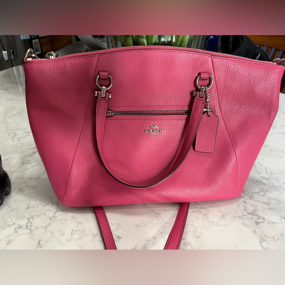 Coach | Bags | Coach Euc Prairie Satchelbright Pink With Silver ...